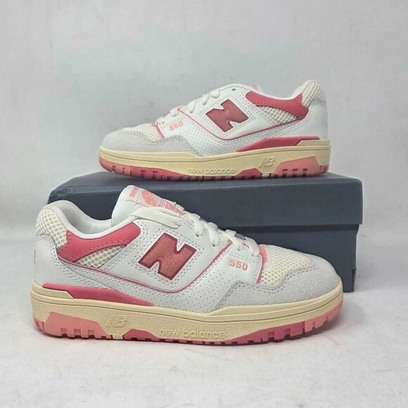 New Balance | Shoes | New Girls 2 New Balance 55 Sneakers Pink White ...